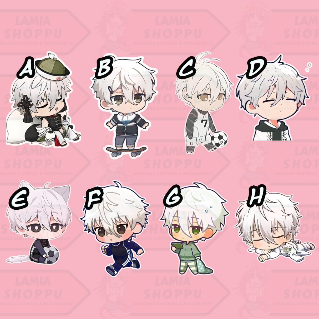 Nagi Blue Lock Sticker | Seishiro Nagi Chibi Vinyl Sticker | Anime ...