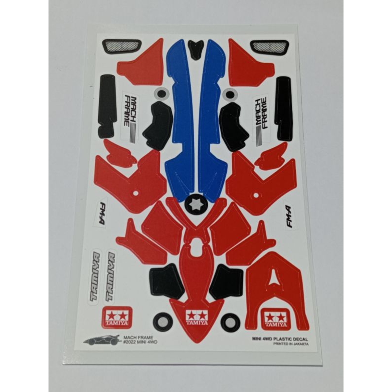 Decal MINI 4WD MACH FRAME/STICKER TAMIYA MACH FRAME | Shopee Malaysia