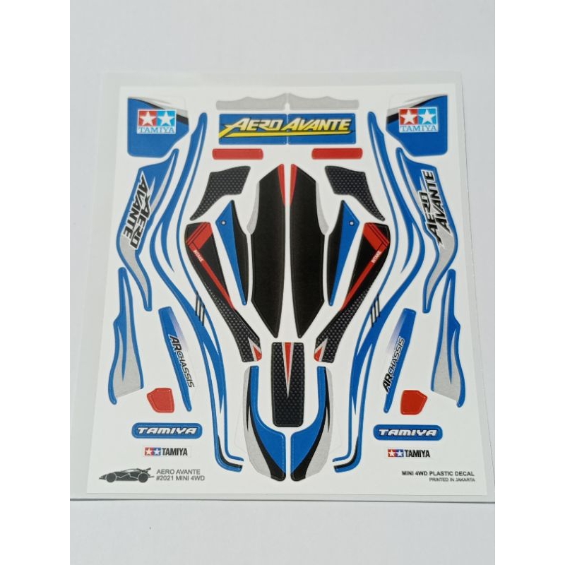 Decal MINI 4WD AERO AVANTE/STICKER TAMIYA AERO AVANTE | Shopee Malaysia