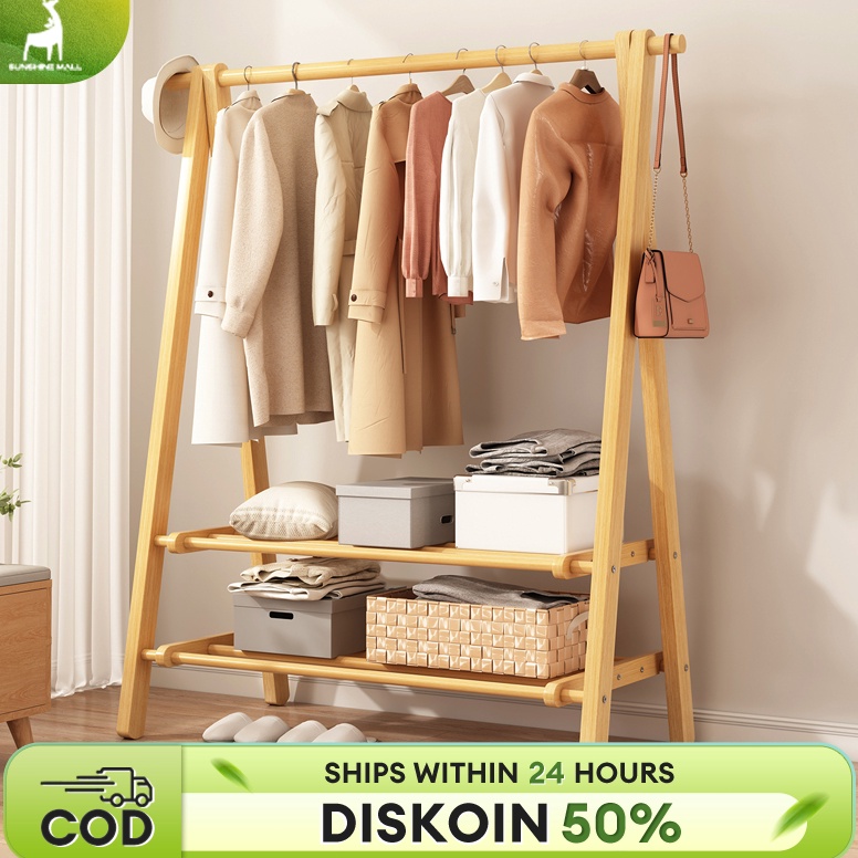 GANTUNGAN Recommended Stand Hanger Folding Clothes Rack Clothes Rack ...