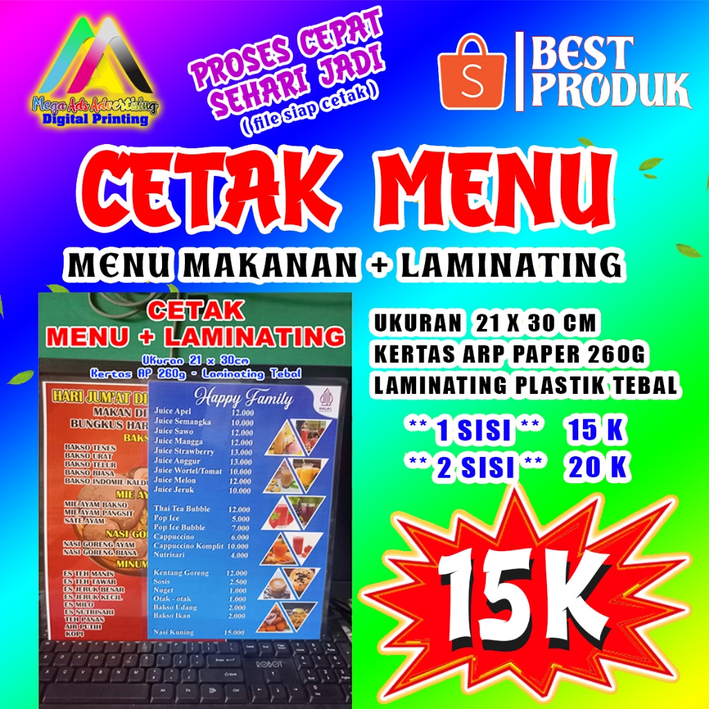 List of Laminating Food Menus | Shopee Malaysia