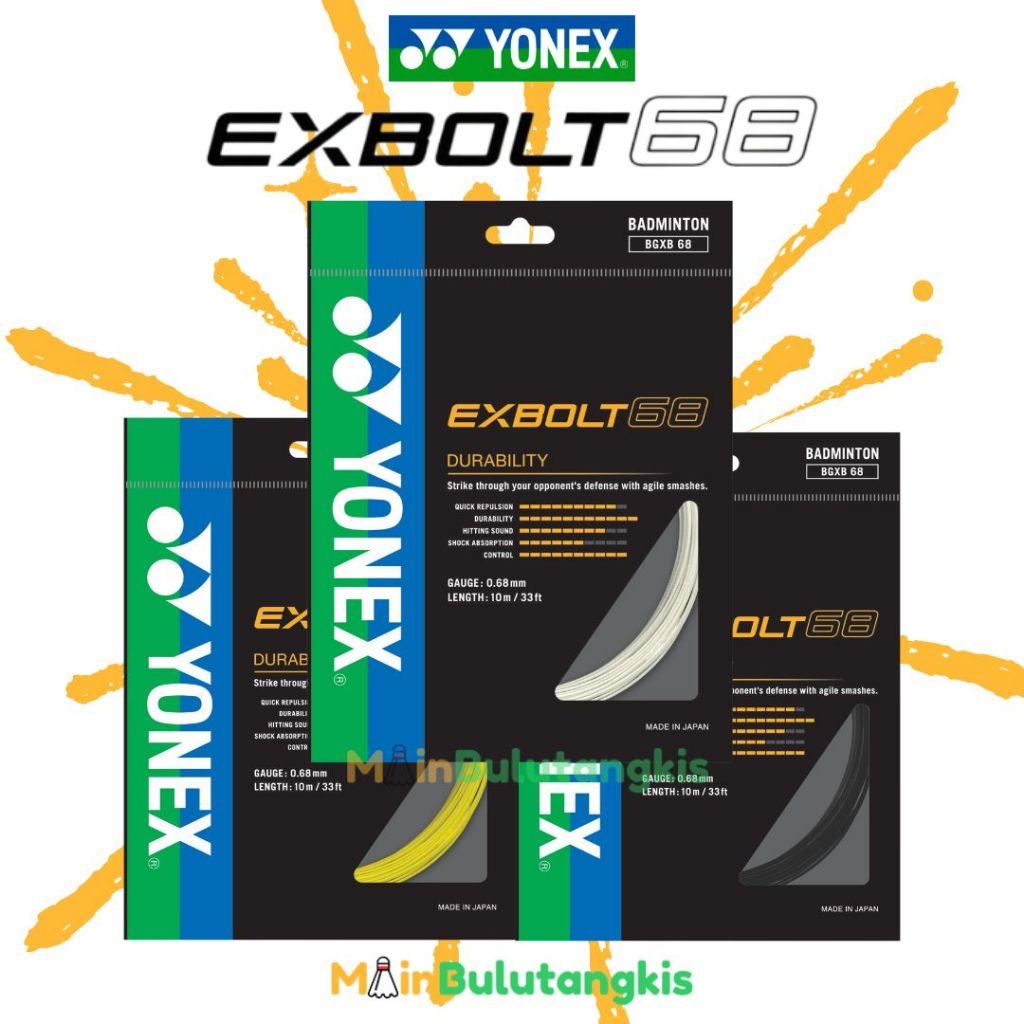 Yonex Exbolt 68 SP Badminton Racket String Original | Shopee Malaysia