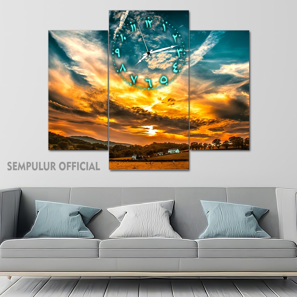 Islamic Aesthetic Clock for the Kaaba Mecca Mosque 50X40 Multipanel ...