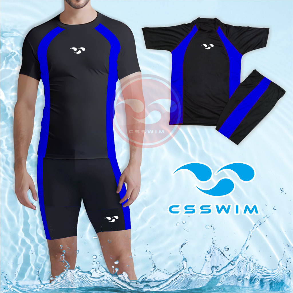 Men's Women's Swimwear Suits L Swimming Pants rash guard Adult diving ...