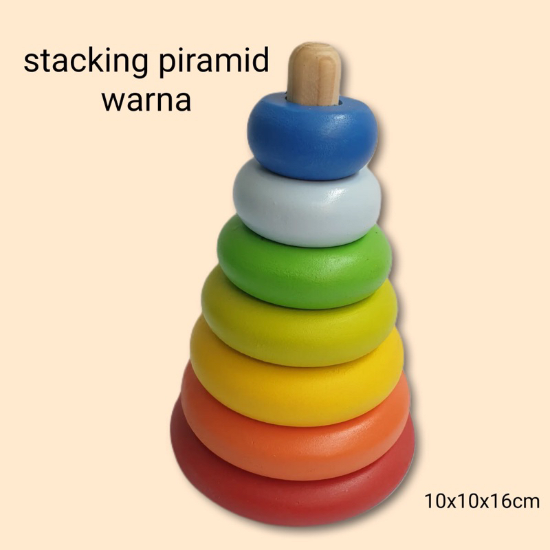 Stacking pyramid pyramid pyramid Educational toys sensoriy toys ...