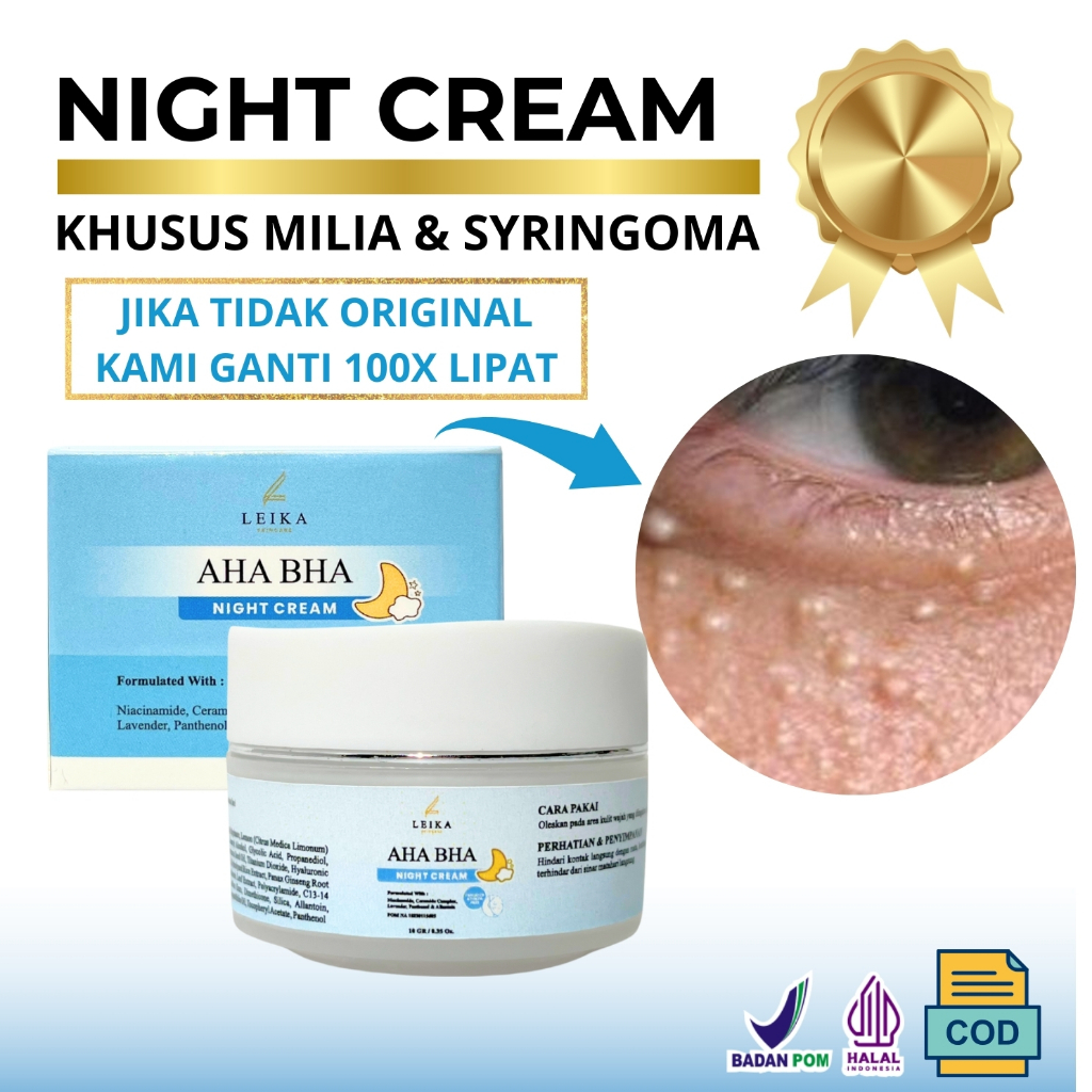 MATA Aha BHA BHA Night Cream Special milia Removal milia Under The Eyes ...