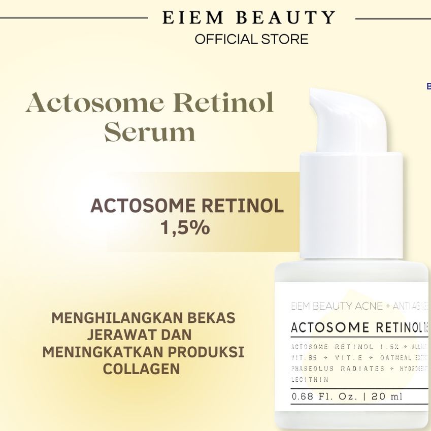 Eiem beauty Acne+Anti Aging Serum, actosome retinol 1.5% | Eiem ...
