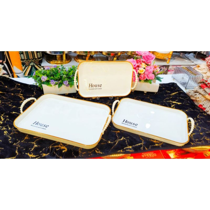 PUTIH White Horse Les Gold Tray/Tray | Shopee Malaysia