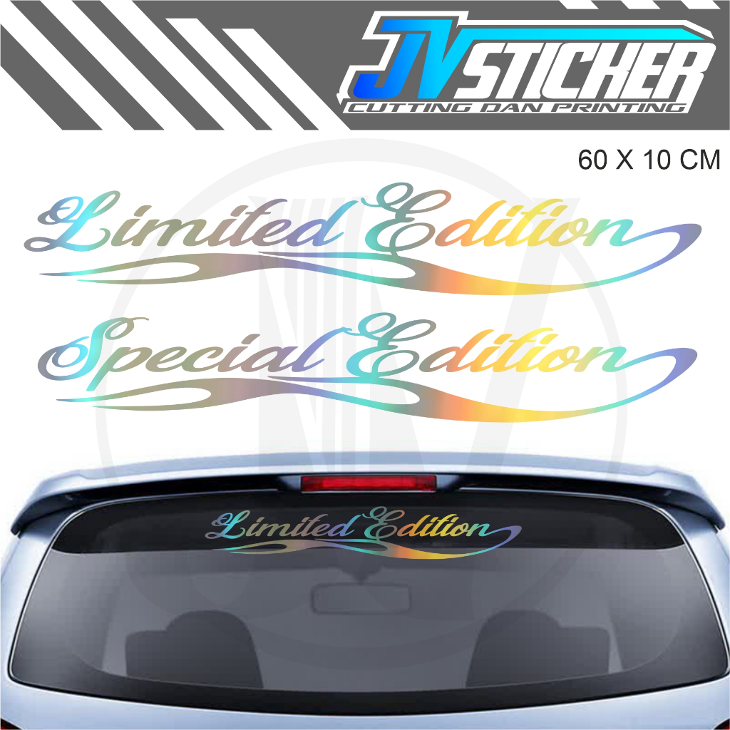Sticker limited edition special edition cutting Car sticker | Shopee ...