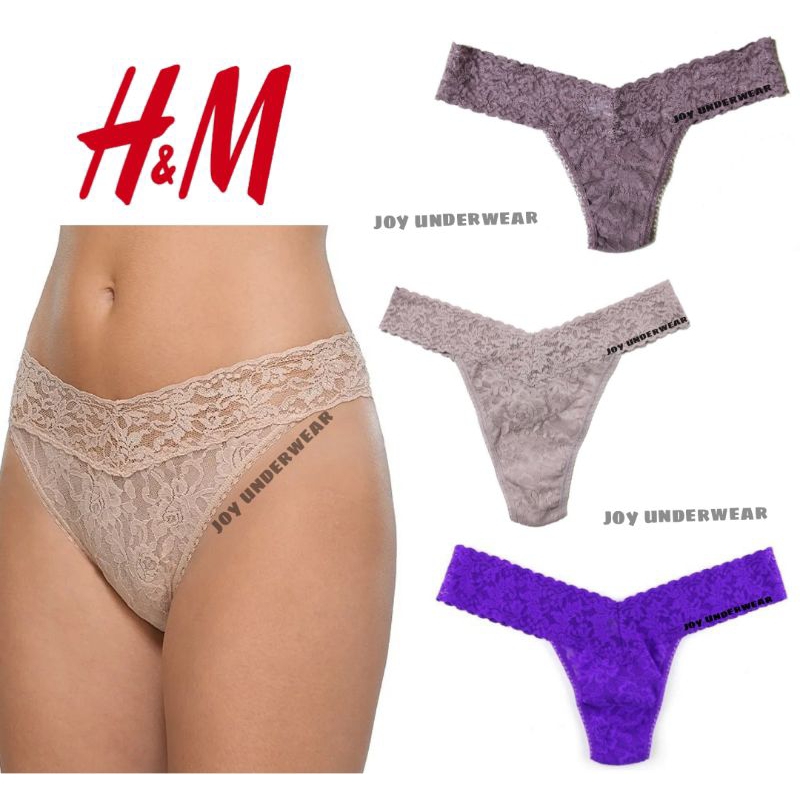 PANTIES G-STRING/THONG H&M LACE BRANDED EXPORT | Shopee Malaysia