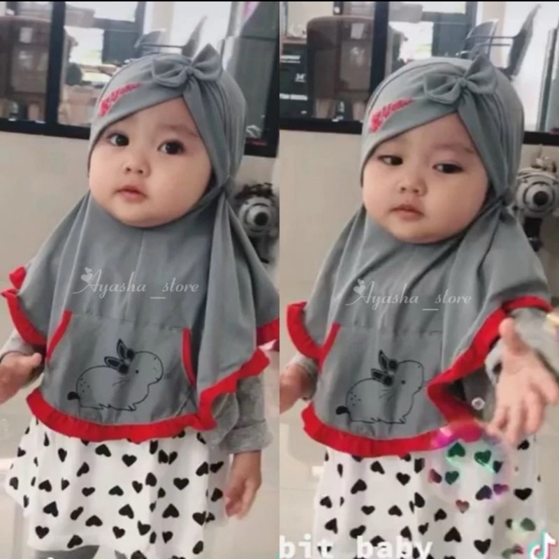 Hijab Baby Alena Rabbit/Hijab Baby Premium/Hijab Baby By Alena | Shopee ...