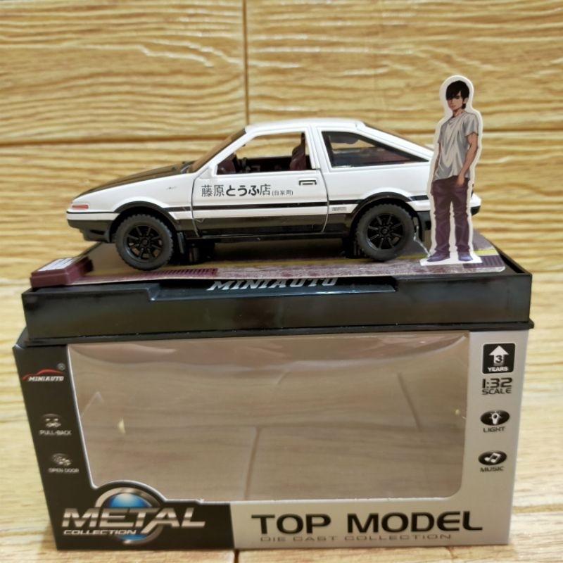 HITAM Diecast Toyota Trueno AE86 gen 1 (black hood) Initial D die cast | Shopee Malaysia