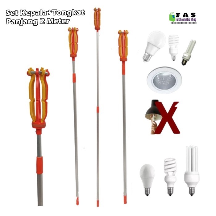 LAMP STICK REPLACEMENT STICK 2 in 1 LAMP STICK TOOL FOR INSTALLATION OF ...