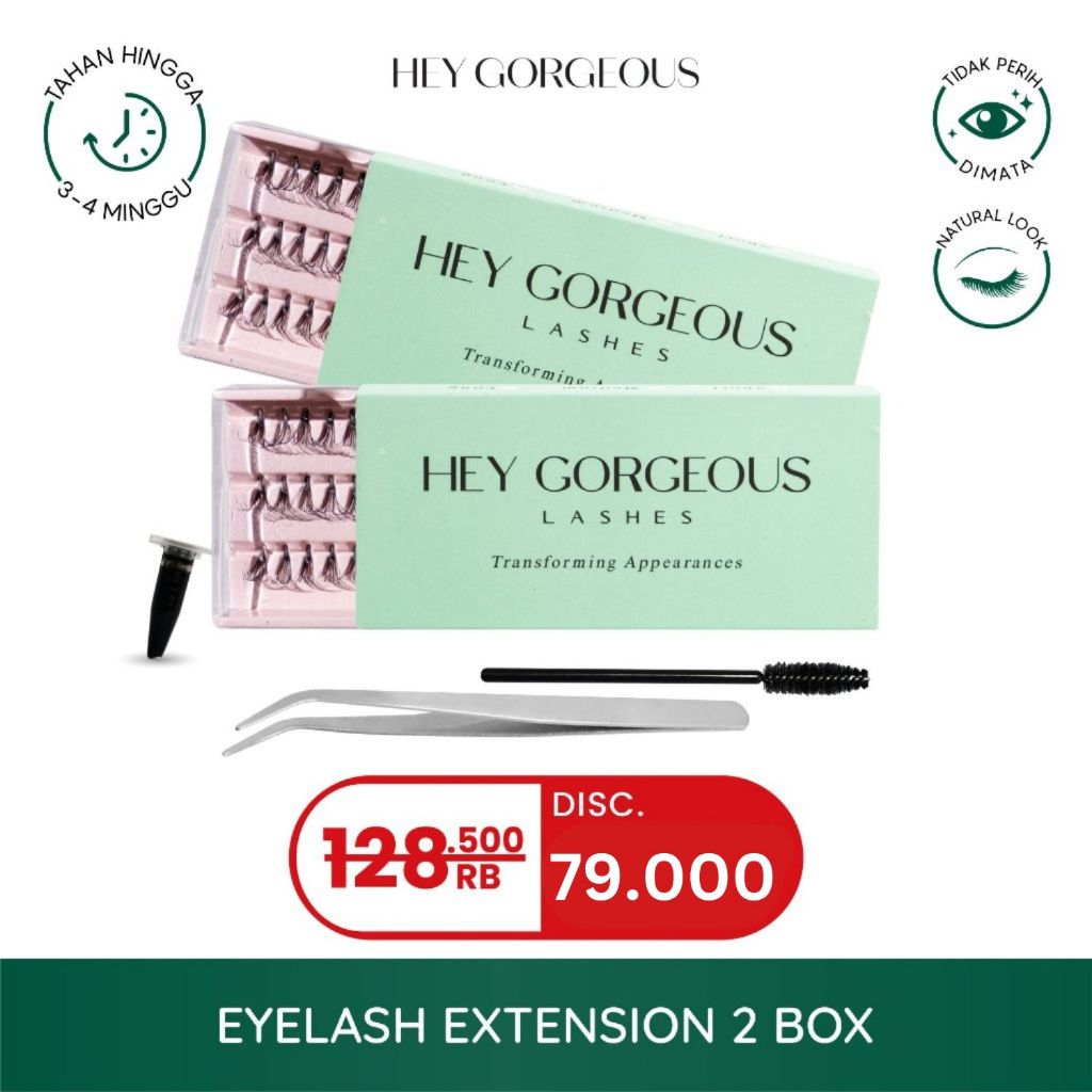 Hey GORGEOUS Eyelash Extension Package 3-4 Weeks For Beginners (2 box ...