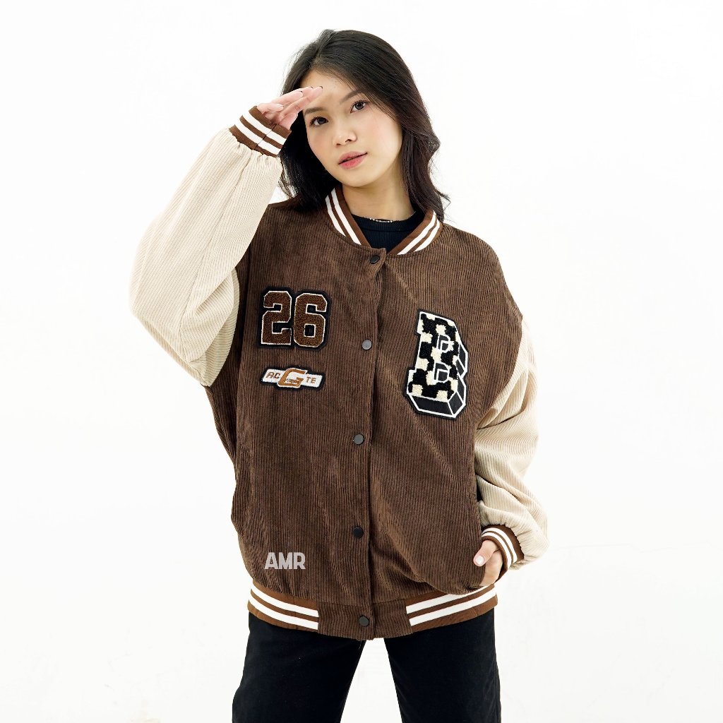 Amr Original - Jacket Baseball Corduroy B 8817 - Jacket Outer Varsity ...