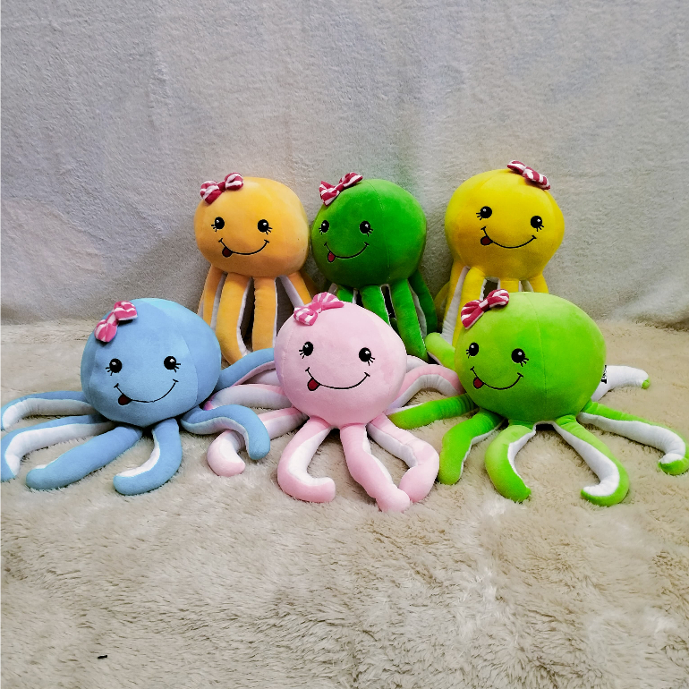 Octopus Doll Octopus Smile Toys Cute Ribbon Octopus CBT | Shopee Malaysia