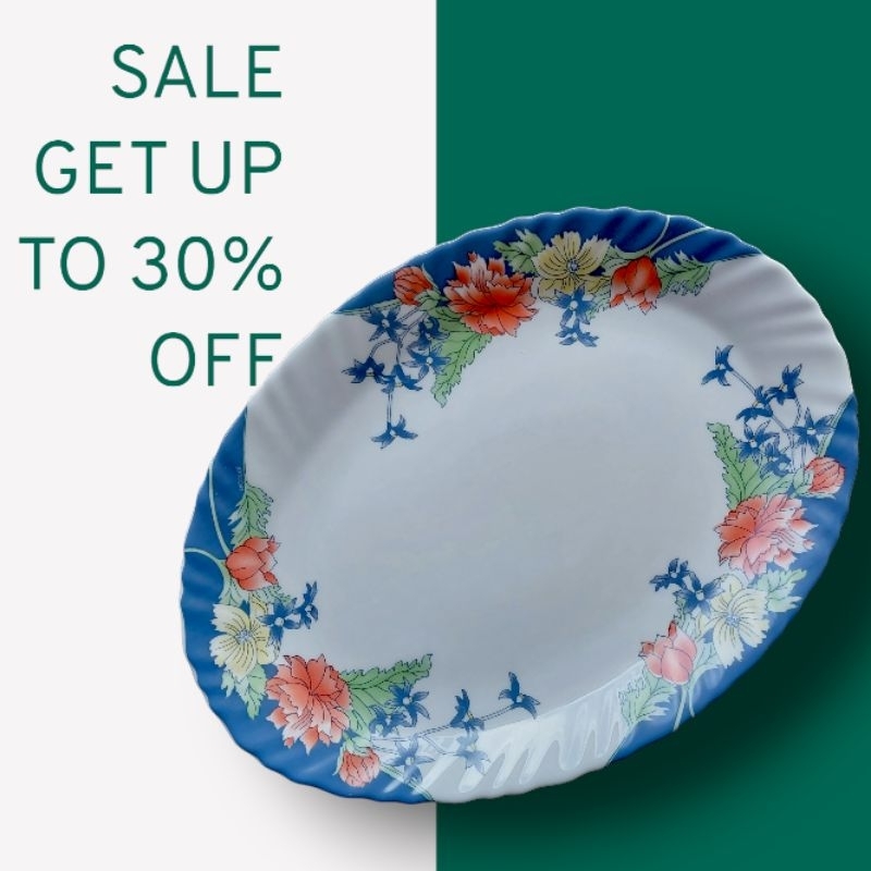 Arcopal x Luminarc Serving Plate | Shopee Malaysia