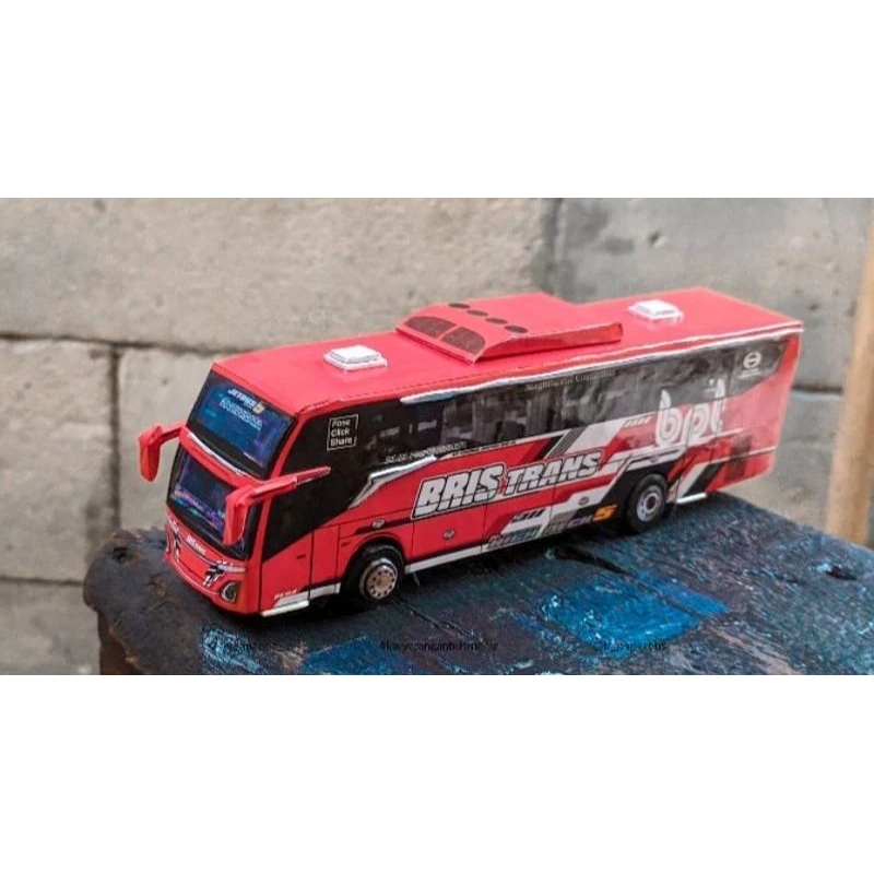 Miniature Bus BRIS TRANS Jet Bus 5 Newest 1/50 Papercraft | Shopee Malaysia