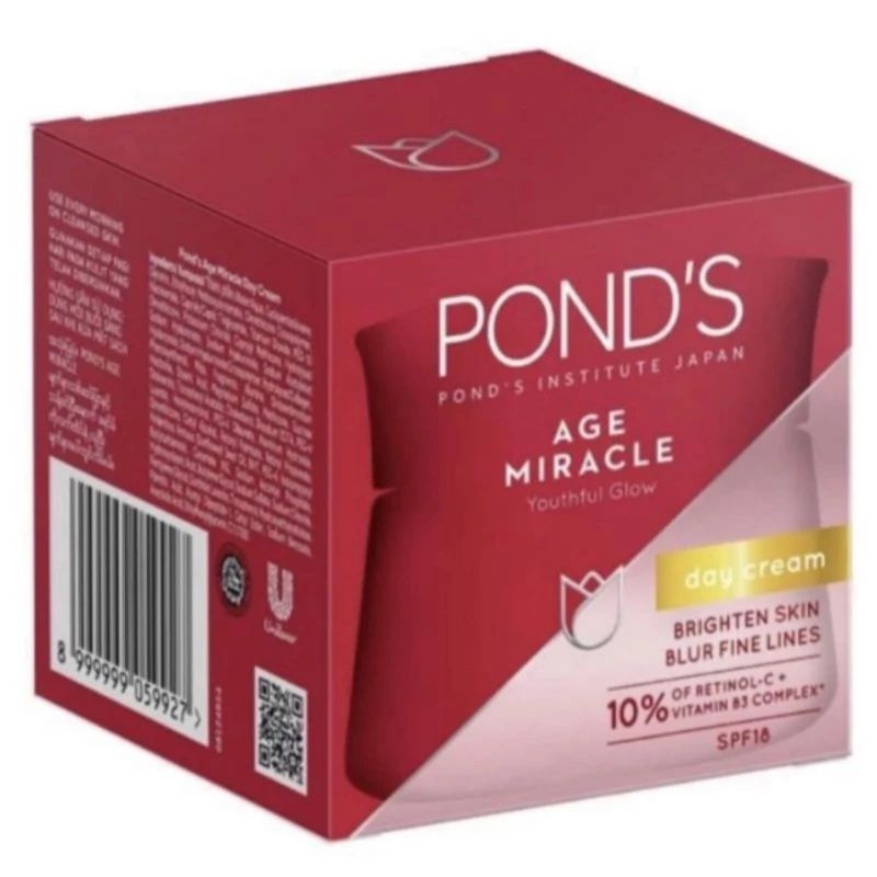 Ponds Age Miracle Ultimate Youthful Glow Day Cream Spf 18 Pa 10g 2784