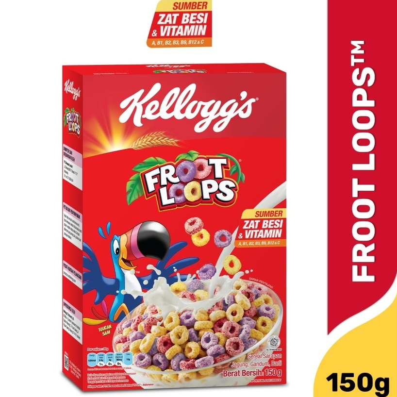 Kellogg's Froot Loops Cereal 150 Gr Box 150Gr | Shopee Malaysia