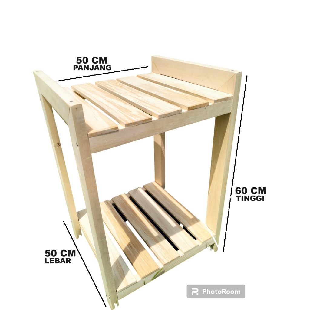 KAYU Mini Bar Refrigerator Rack Wooden Table Shelf Refrigerator ...