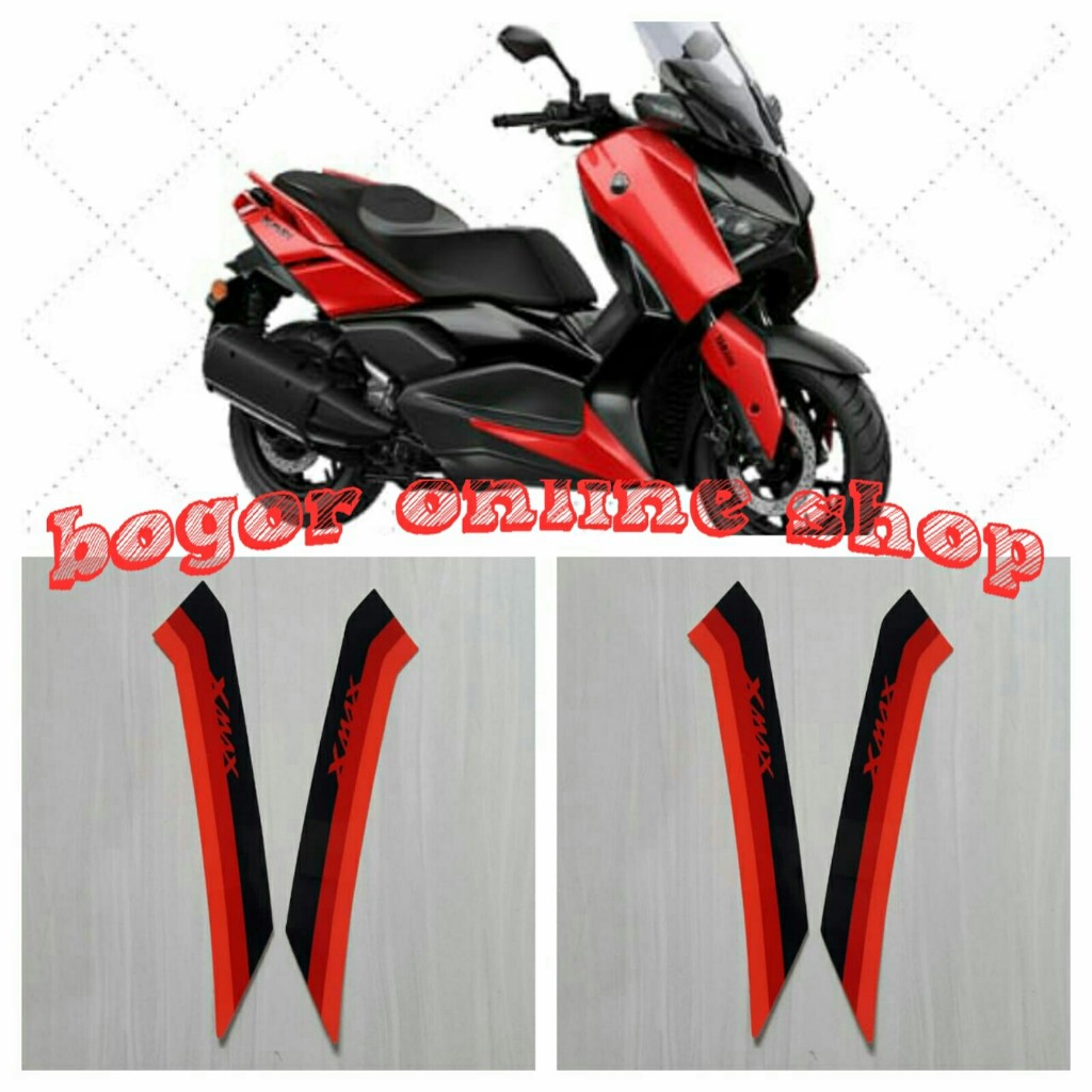 MERAH Yamaha XMAX CONNECTED 250 2024 RED MOTORCYCLE BODY STRIPING ...