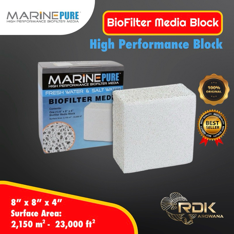 Marine Pure high performance Block 8"x 8" x 4" | Original | Aquarium ...