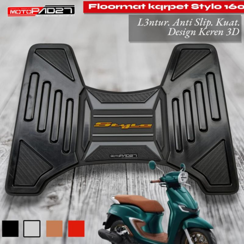 Honda STYLO 160 2024 RUBER FOOTSTEP CARPET | Shopee Malaysia