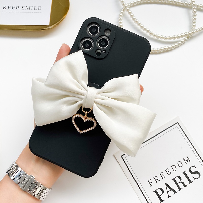 HP 【MAPLESOL】AESTHETIC Ribbon STAND Holder Phone AIRBAG GRIPTOK 3D PREMIUM / DReamy RING Holder ...