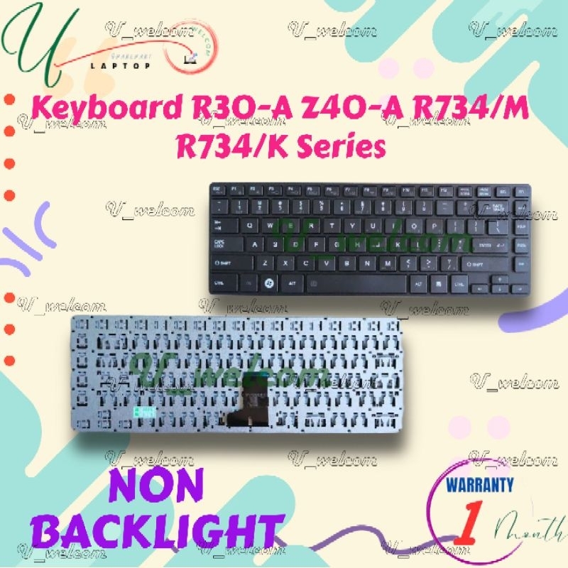 Toshiba KEYBOARD PORTEGE R30A R30-A1301 R30-A1302 TECRA Z40 r734/k r734 ...