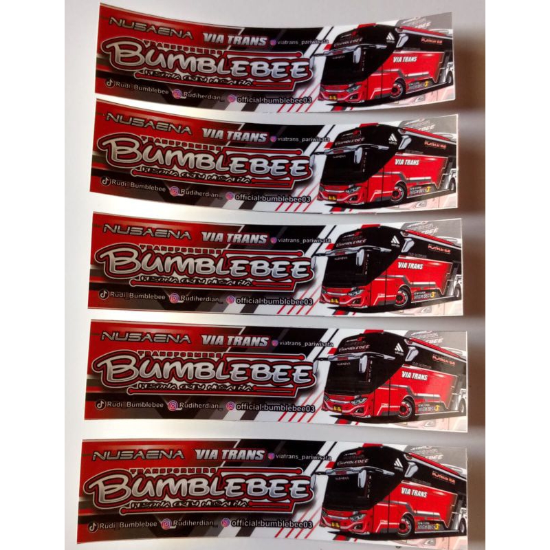 5 Latest Edition BUMBLEBEE Bus Stickers | Shopee Malaysia