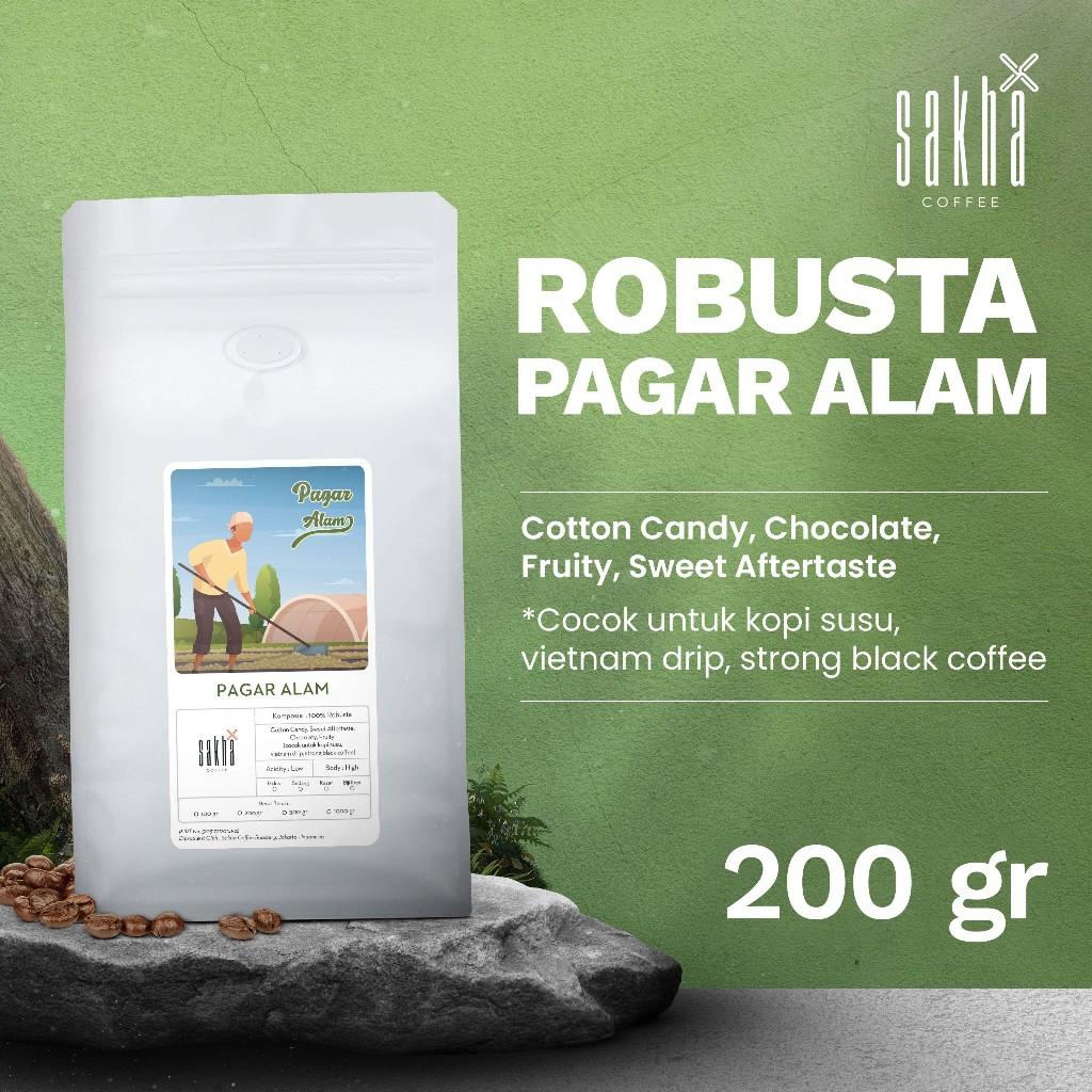 Robusta Powder Coffee Beans Pagar Alam Coffee Roast Beans Espresso Bean ...