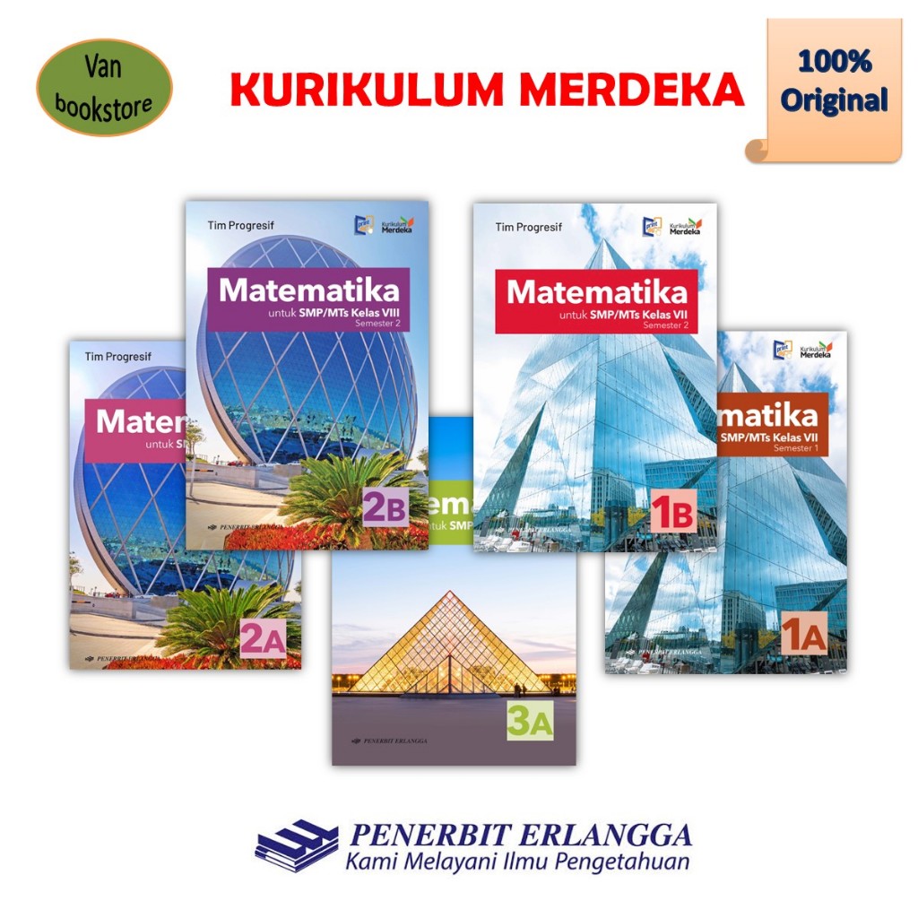 Middle School Mathematics Grade 1 2 3 A B - Merdeka Curriculum | Shopee ...