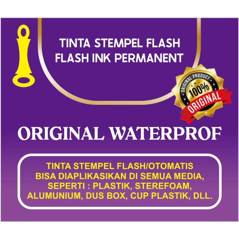 Permanent flash stamp ink for plastic media (100 millimeter packaging ...
