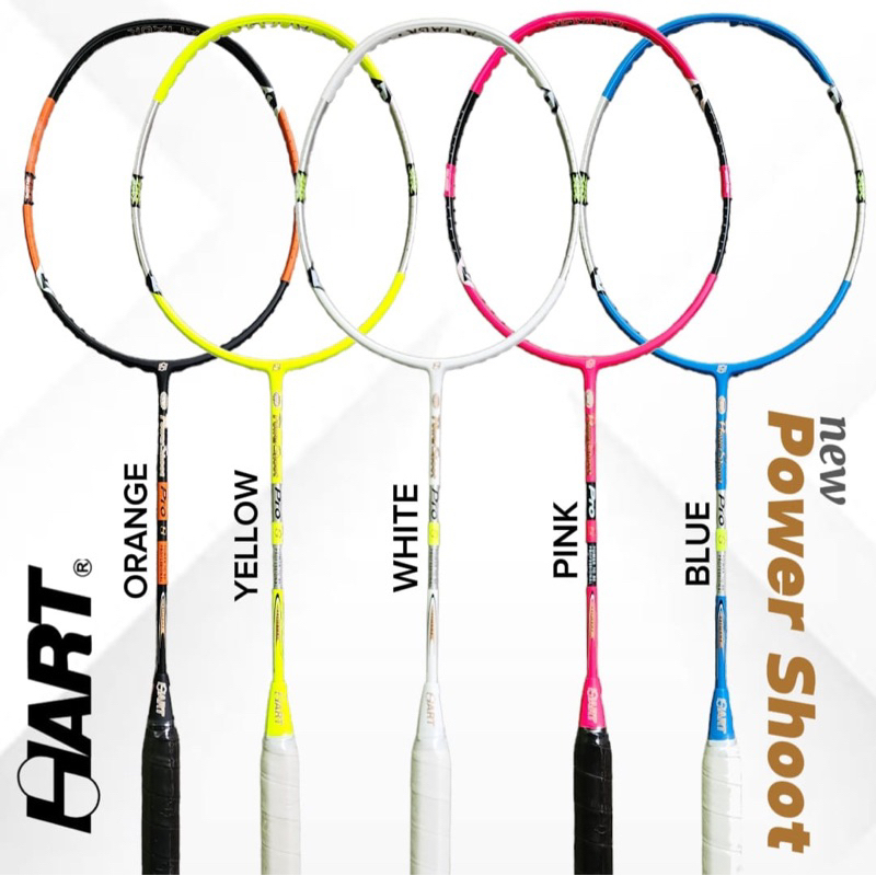 New!! Hart POWER SHOOT 30 LBS BADMINTON RACKET ORIGINAL 100% | Shopee ...