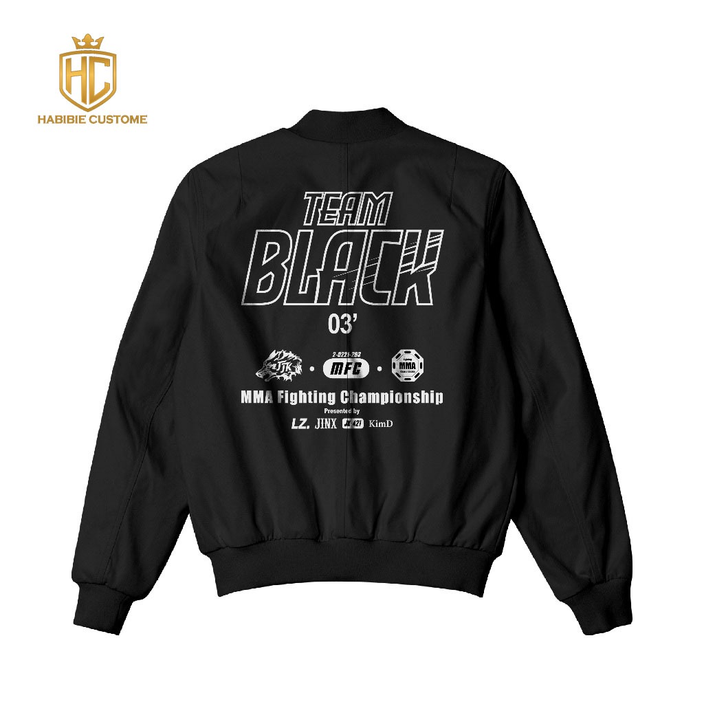 Jaekyung team black Jinx Jacket / Tracksuit team black gym Manhwa Jinx ...