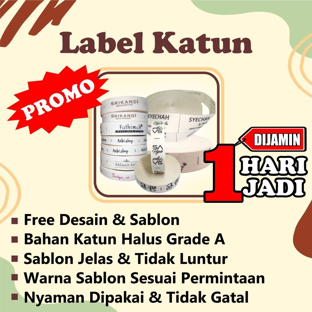KATUN [200 Pcs] Name Labels Cotton Labels 1,5cm, 2cm and 2.5cm Clothes ...