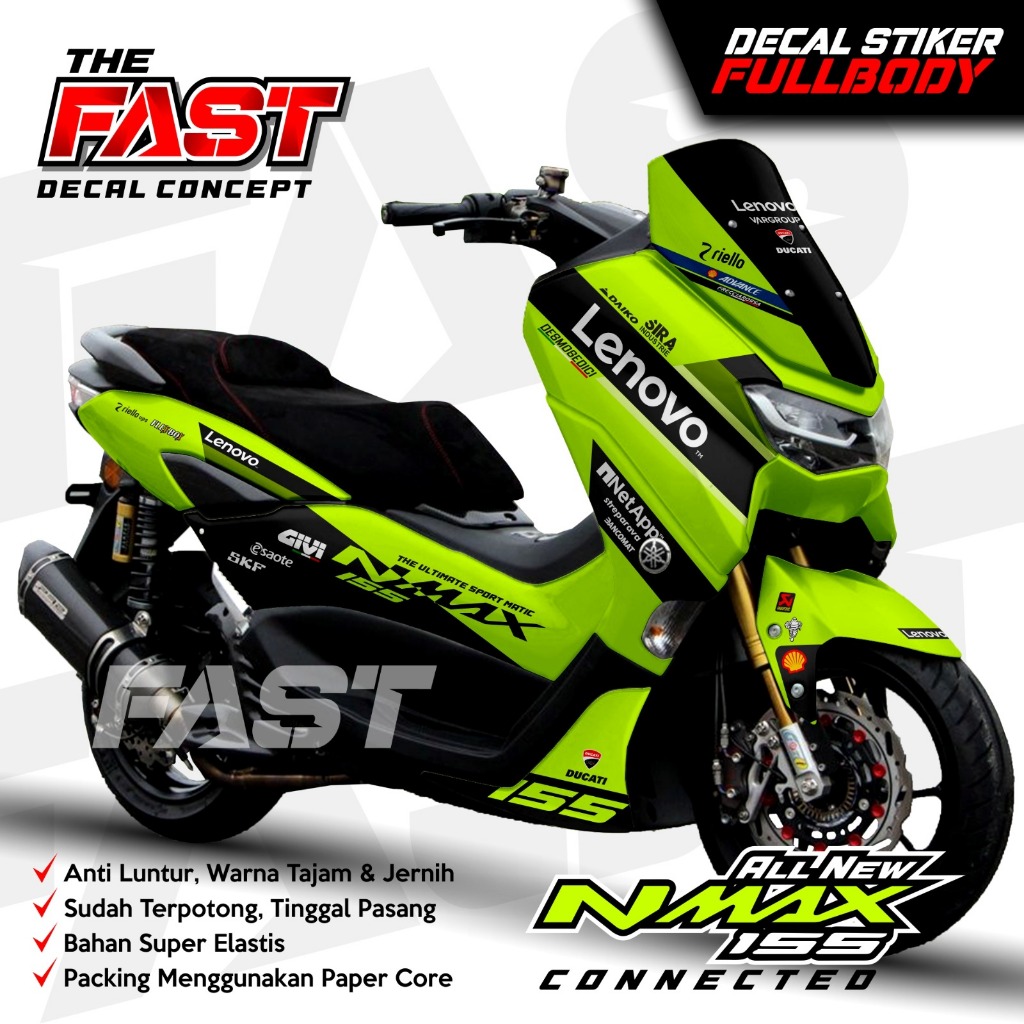 New Nmax 155 Full Body Decal Racing Motif Sticker | Shopee Malaysia