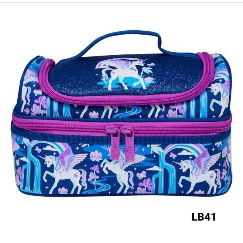 Ta Backpack Smiggle Unicorn Purple Set (Bag, Pencil Case, Lunchbax ...
