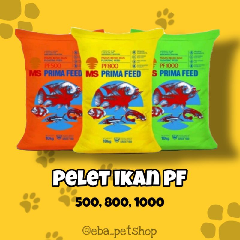 Fish feed PF 1000, 800, 500 (repack 500 grams) | Shopee Malaysia