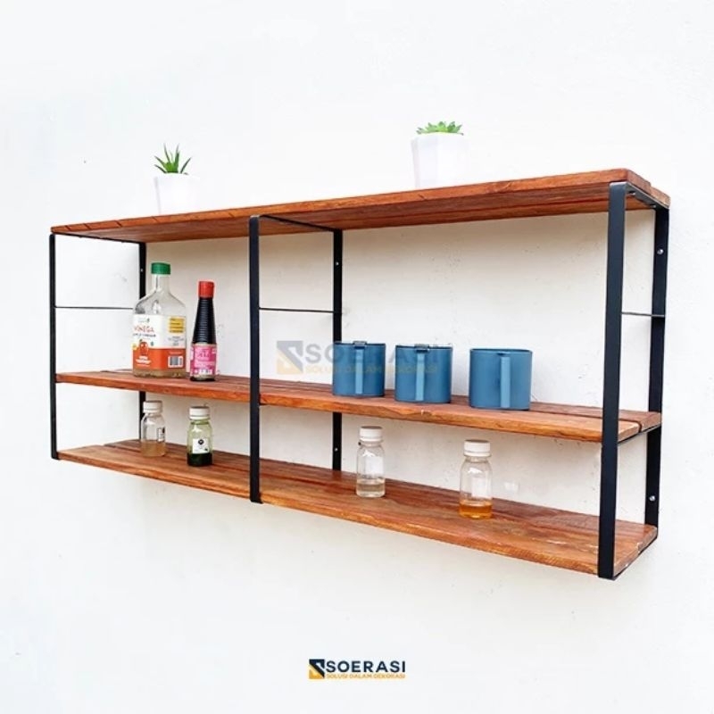 KAYU Wall Mounted Shelf Wall Shelf Bookshelf Wall Shelf Wooden Shoe ...