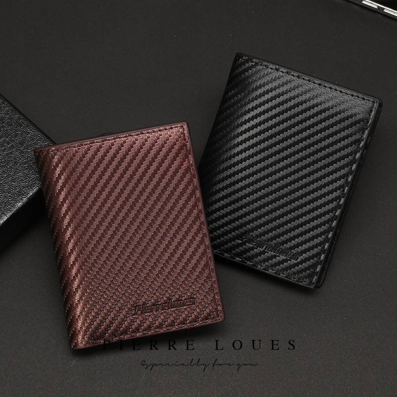Pierre Loues branded Leather Men's Wallet original Folding model PL-DP2 ...