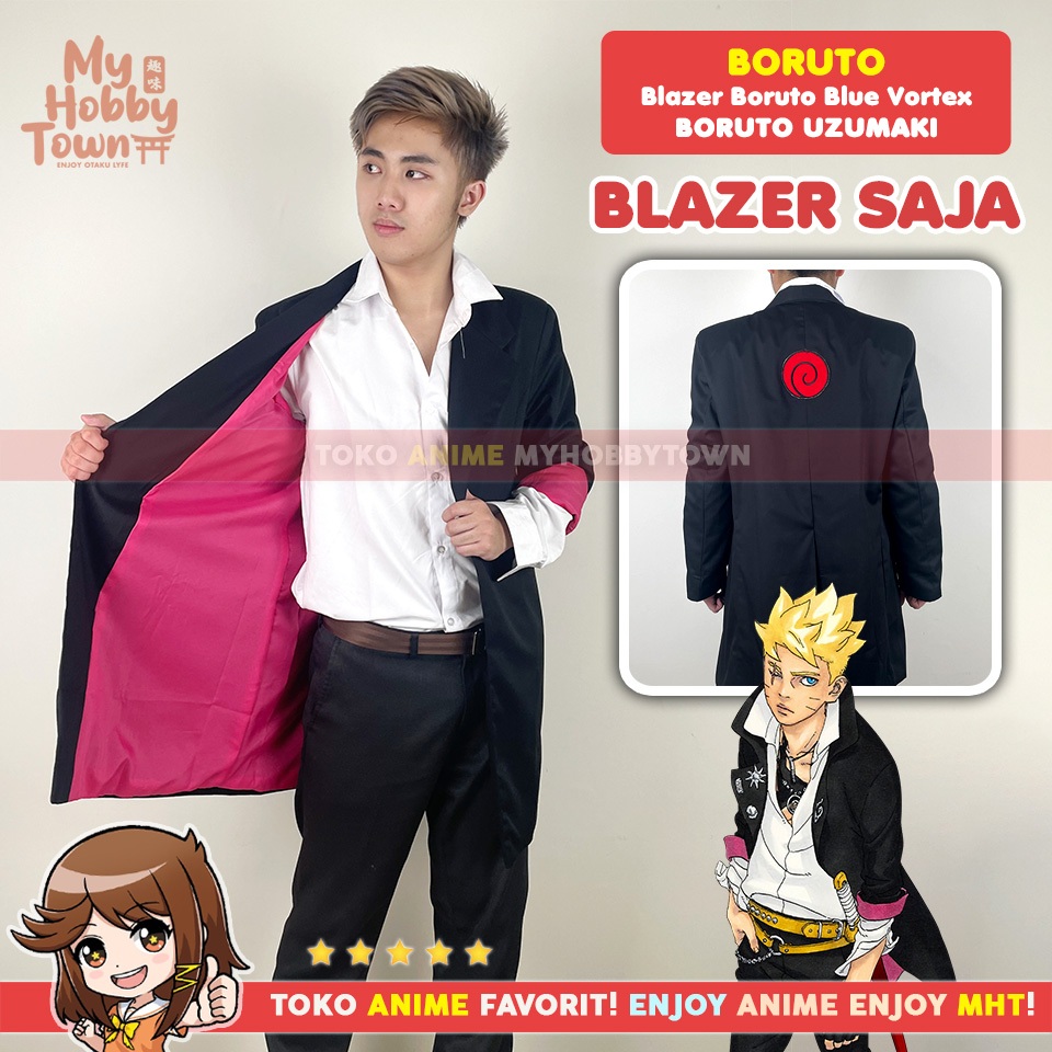Blazer Jacket Cosplay Anime Boruto Uzumaki Two Blue Vortex Cosplay ...