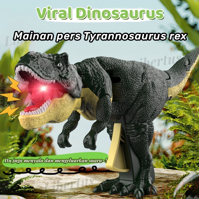 Press Dinosaur Toys Tyrannosaurus Rex VIRAL Dinosaur Simulation ...