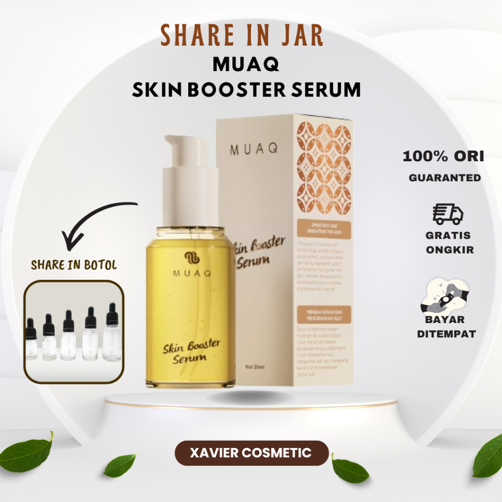 (SHARE In JAR) MUAQ SKIN BOOSTER SERUM WITH CAVIAR EXTRACT | Shopee ...