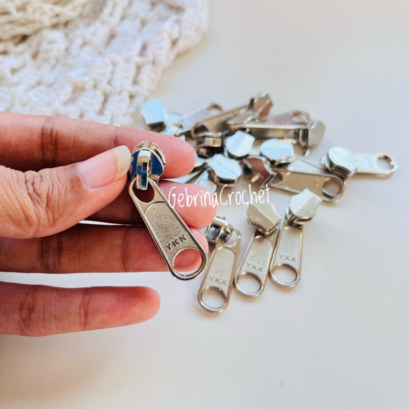 Original YKK No.5 Zipper Head / Silver | Shopee Malaysia