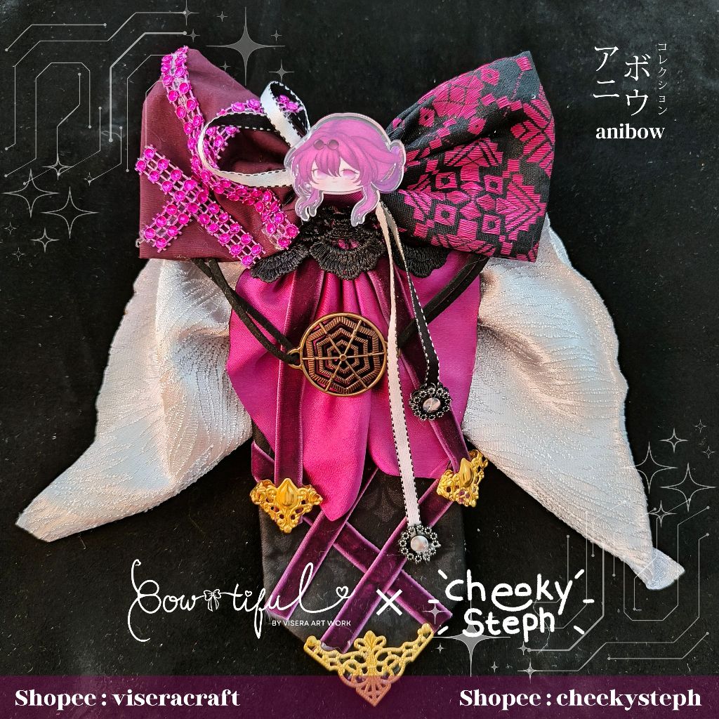 Kafka Midnight Tumult HSR Honkai Star Rail Bow Hairpiece Cosplay ...