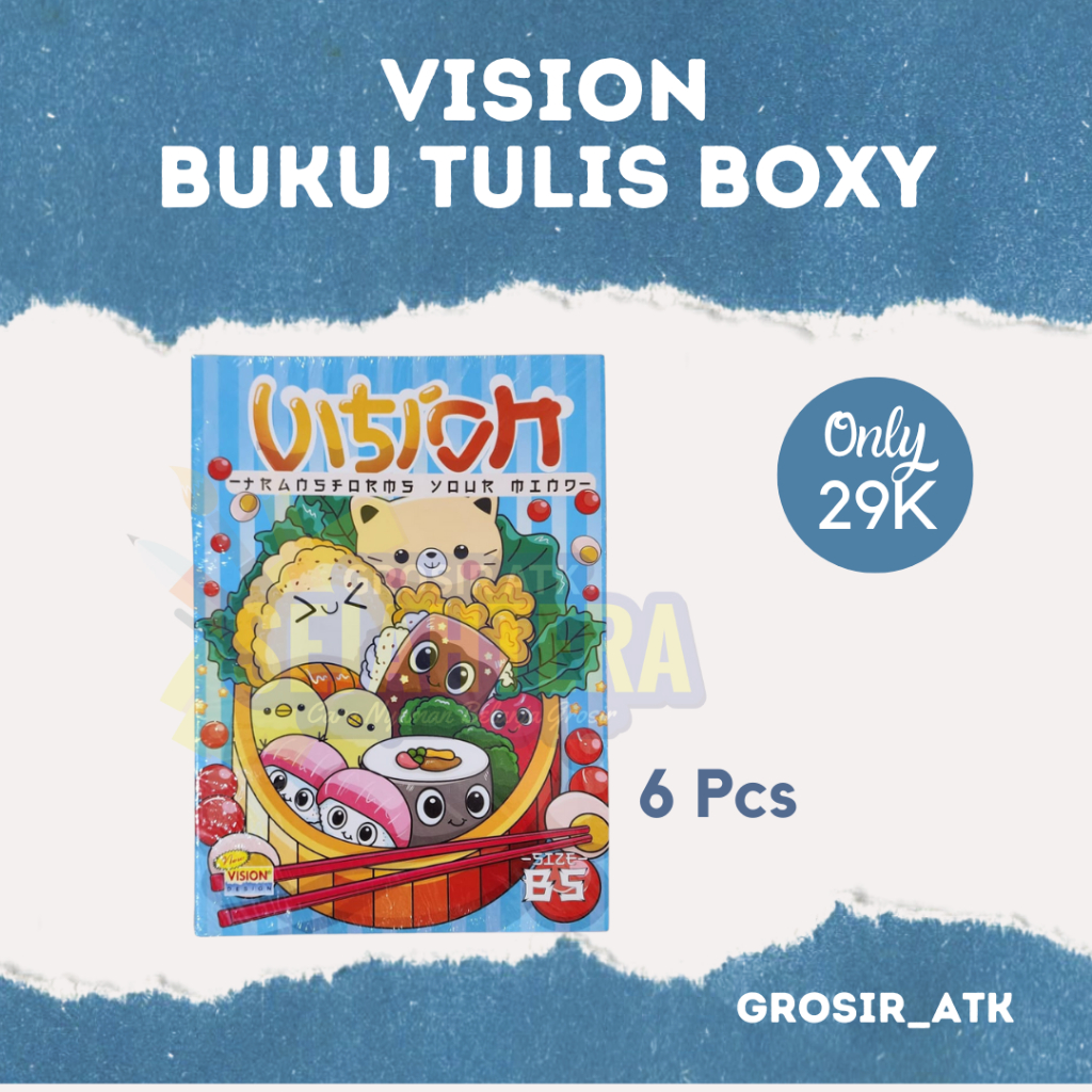 [PAK] Vision BIG BOSS BOXY Writing Book/[SET] VISION BIG BOSS BOXY ...