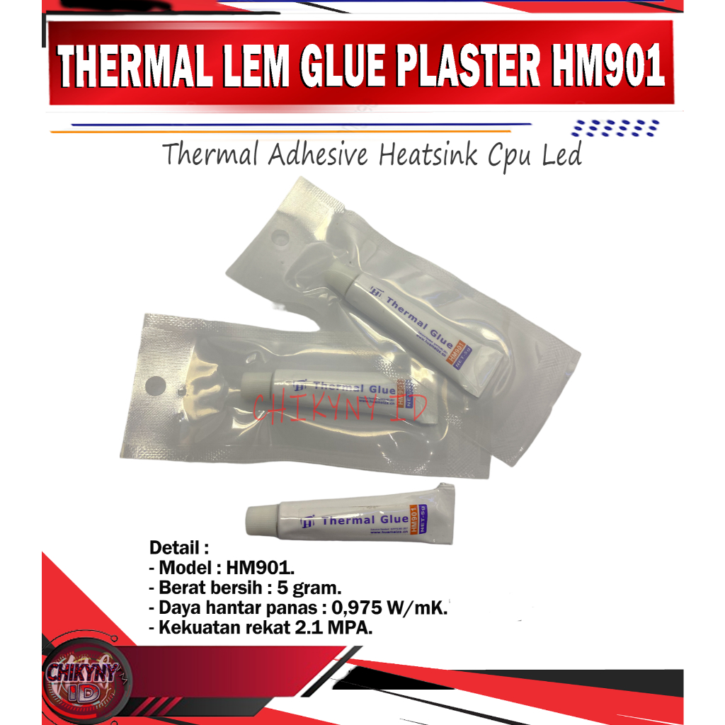 Thermal LEM GLUE PLASTER HEATSINK STARS 922 HM901 ADHESIVE LED CPU | Shopee Malaysia