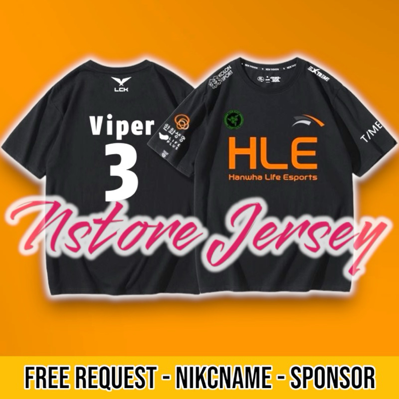 New HLE Hanwha Life Esport Jersey 2024 Free Nickname | Shopee Malaysia